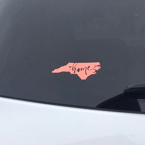 North Carolina Home Decal - NC Decal - Etsy