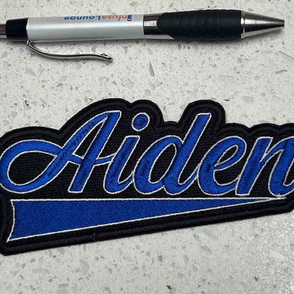 Custom Name Embroidered Patch, Die Cut Iron On, Sew On, Velcro Patches ...