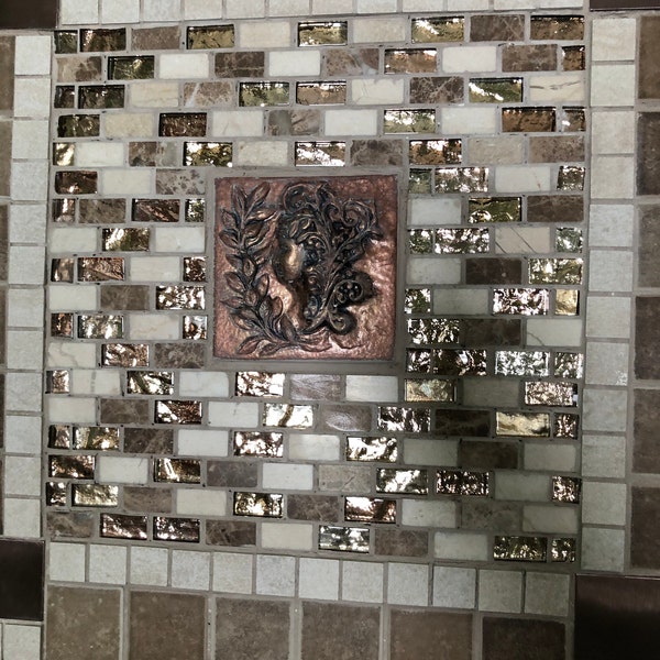 Dragon Eye Tile, Blue Eye 4.25x 4.25 Tile, Concrete Tile, Relief ...