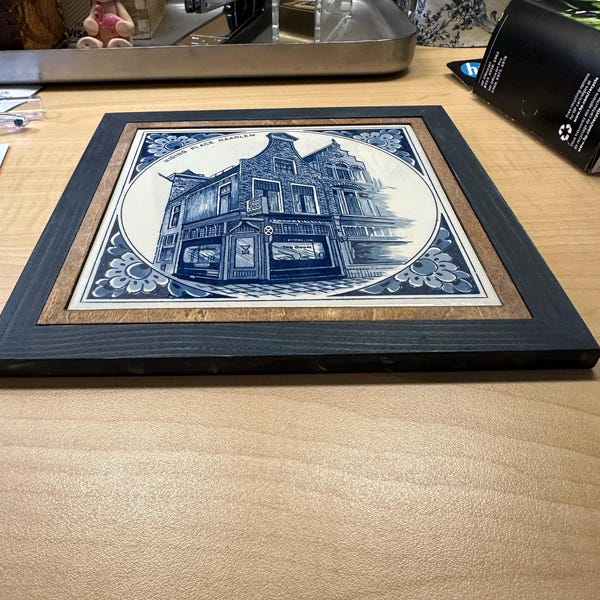 Ceramic Tile Wood Frame: Custom 8-inch X 8-inch Real Wood Frame for ...