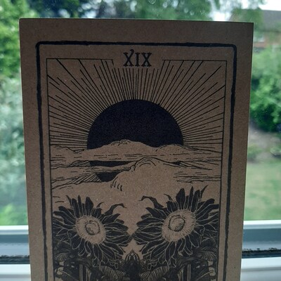 The Sun Tarot Card Art Print - Etsy