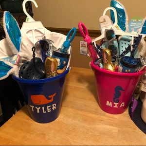 Personalized Beach Pail With Shovel Custom Anything You Want | Etsy