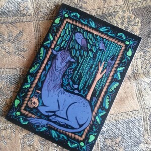 A4 Medieval Tapestry Unicorn Print Art Print College Dorm | Etsy