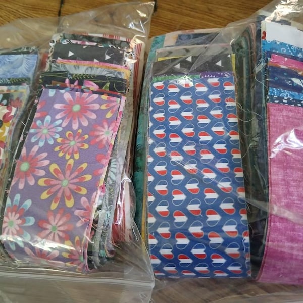 Fabric Strips Scrap Pack 100% Cotton Fabric Lot BY THE POUND - Etsy