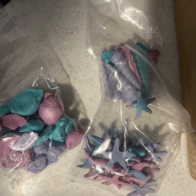 60 Pcs. Sugar Fondant Shells Mermaid Fin Mermaid Tail - Etsy