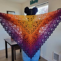 Ceylontea Shawl Crochet Pattern - Etsy UK