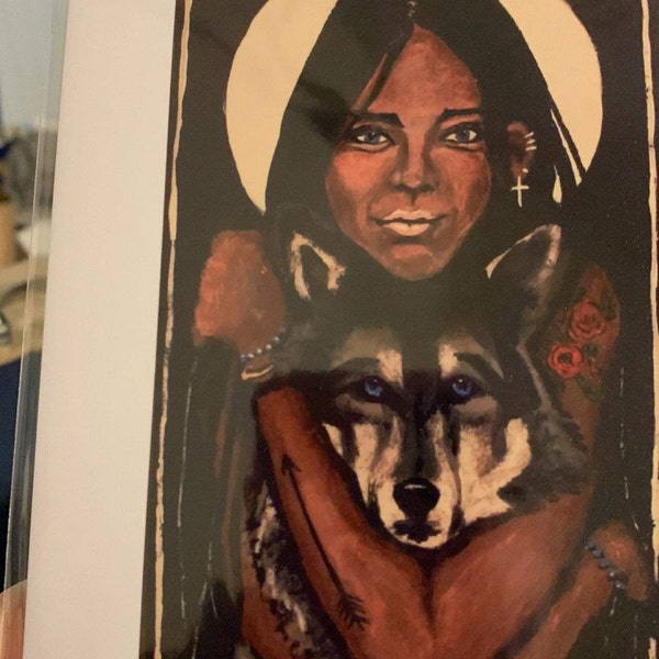 St. Luke Modern Icon 5"x7" Print - Etsy