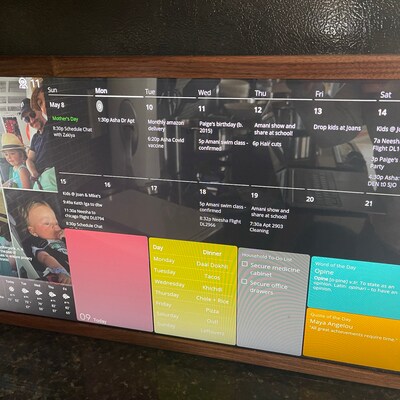 32in Touchscreen Smart Calendar / Smart Home Control Center / Dakboard ...