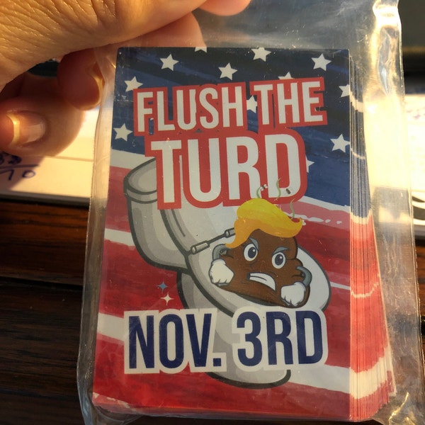 Flush the Turd Again 2024 Anti Donald Trump Kamala Harris Flag Yard ...
