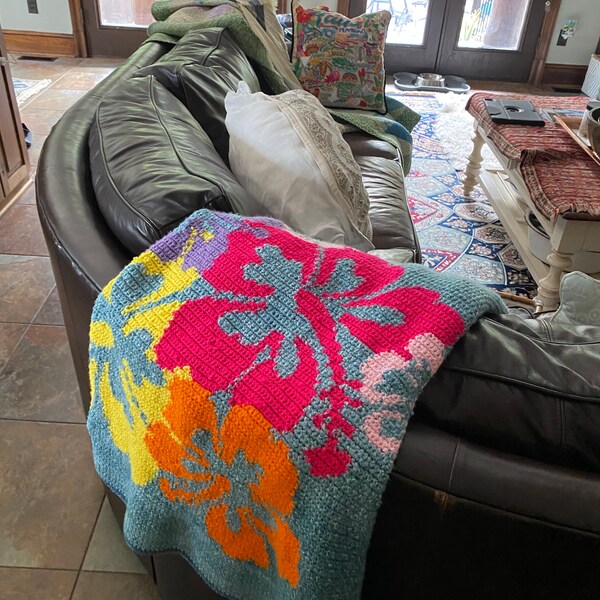 PEACOCK FEATHER BLANKET Approx. 60 X 50 Inches. Made From 94 Individual ...