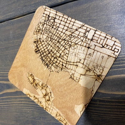 Personalized Wooden World Clock With Epoxy Water, Custom Epoxy Resin ...