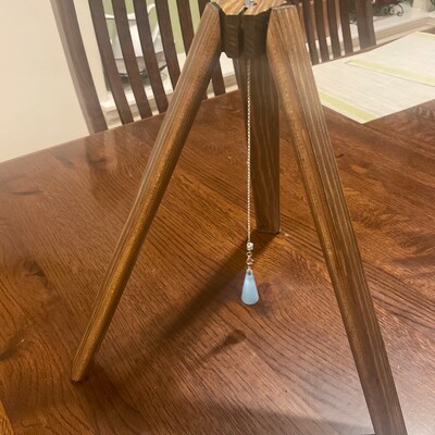 Handmade portable Wooden Pendulum Tripod Display Stand for Use With Any ...