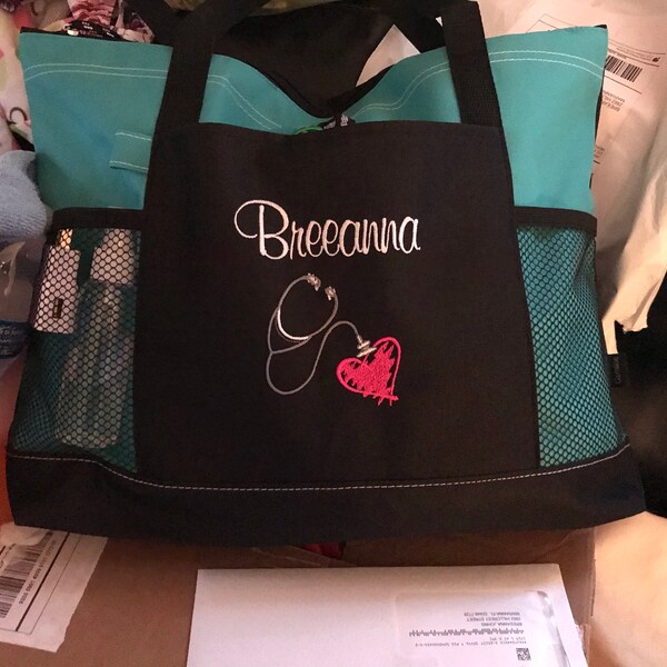 Personalized Monogrammed CNA Tote Bag Nurse Nursing Gift RN LPN Bsn ...