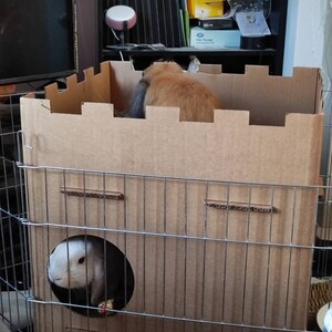 The Castle Corrugated Cardboard Castle for Bunny Rabbits & - Etsy UK