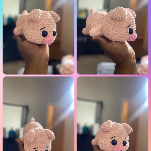 Pig Crochet Pattern, Amigurumi Valentines Crochet Pattern Piglet ...