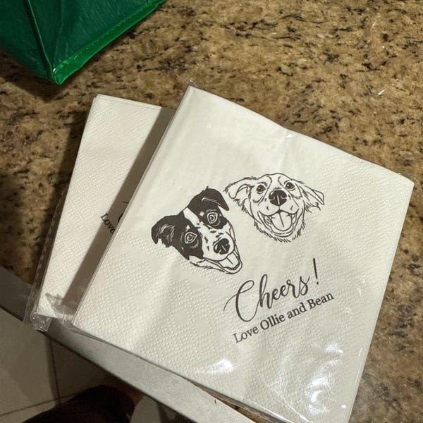 Custom Love Note Handwriting Napkins, Personalized Handwritten Note ...