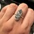 Sterling Silver Luna Moth Ring Moon Ring Morning Glory Ring Moonflower ...