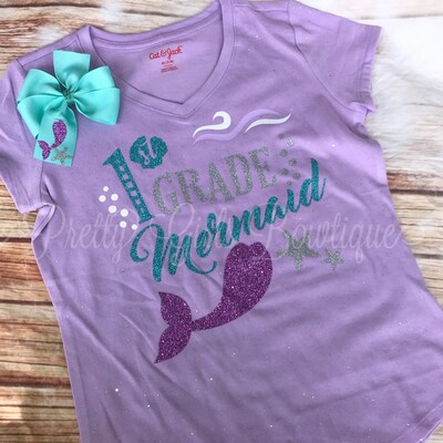 Back to School SVG, Mermaid SVG, 1st Grade SVG File, Girls First Grade ...