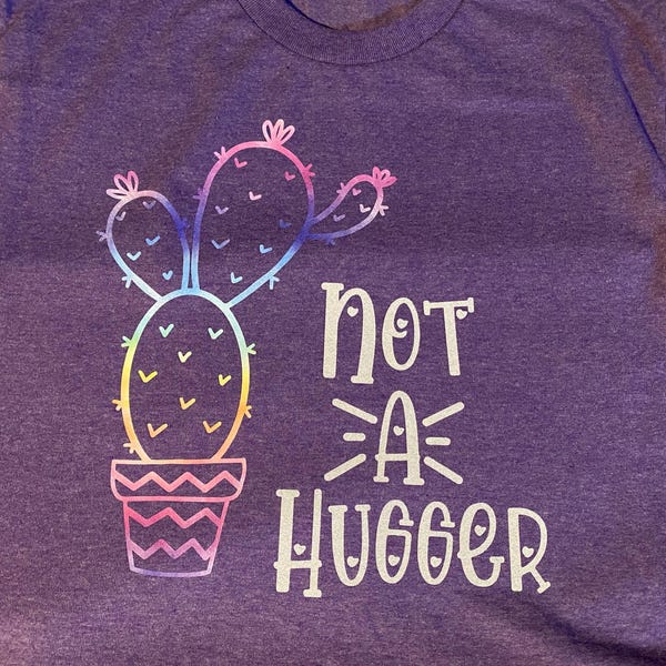 Not A Hugger SVG - Cactus SVG - Anti Hug Svg - Funny SVG - Cute Cactus ...