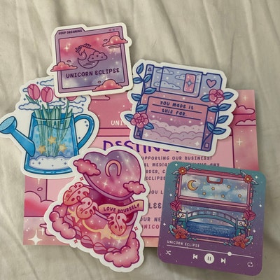 Floppy Disk Cute Vinyl Waterproof Sticker Kawaii Aesthetic - Etsy