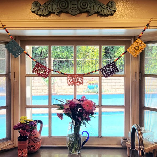Papel Picado Party Signs, Food Labels for Party Table, Mexican Themed ...
