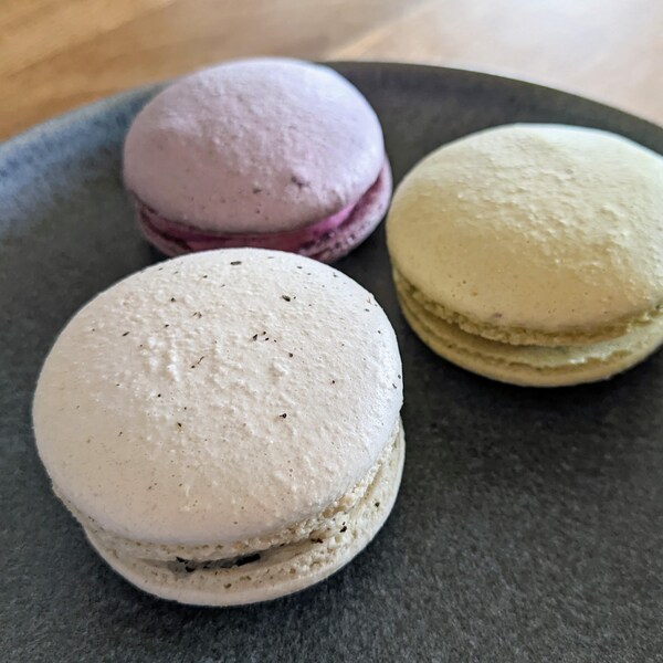 All Natural Blueberry Vegan Macarons - Etsy