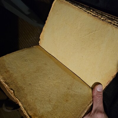 Vintage Leather Notebook, Genuine Leather-bound Journal, Leather ...