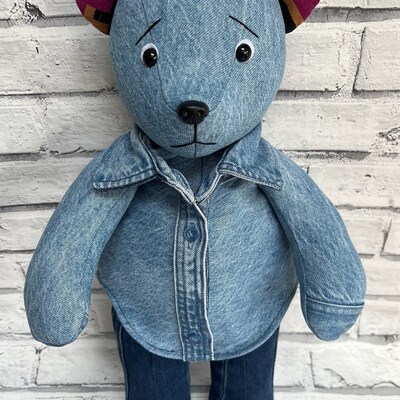 TEDDY BEAR DUNGAREES overalls Pdf Pattern. Fits 15-18 Inch Teddy Bears ...