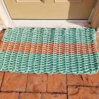 Beach Style Nautical Lobster Fishing Rope Doormat - Etsy
