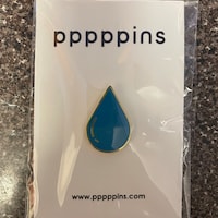 Water Drop Enamel Pin - Etsy