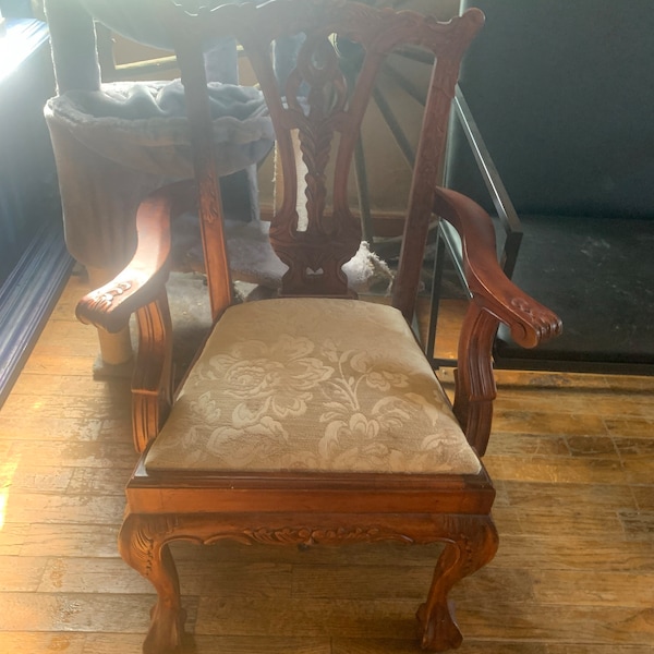 Antique Duncan Phyfe Harp Side Chair - Etsy