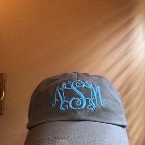Ladies' Monogram Baseball Cap Monogram Hat Monogram Cap | Etsy