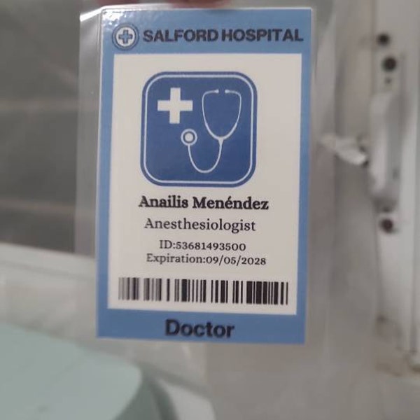 Doctor ID Badge | Editable Hospital Staff ID | Doctor Badge Id ...