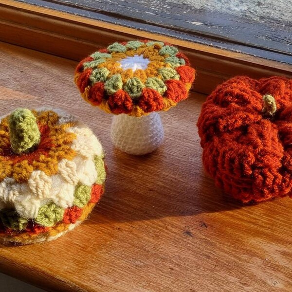 The Granny Mushie Pdf Granny Stitch Mushroom Plushie Crochet Pattern - Etsy