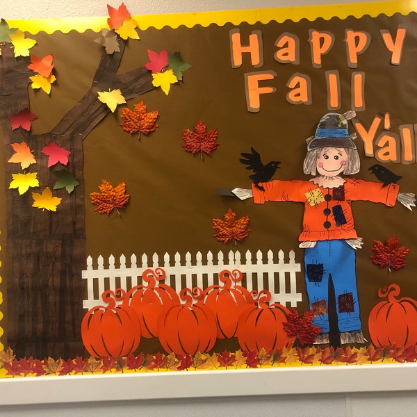 Teachers School Bulletin Board for Preschool Classroom/fall/ Autumn ...