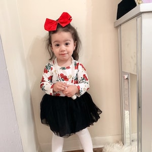 Girls Red Rose Floral Dress Baby Girls Dress Rose Birthday Dress Red ...