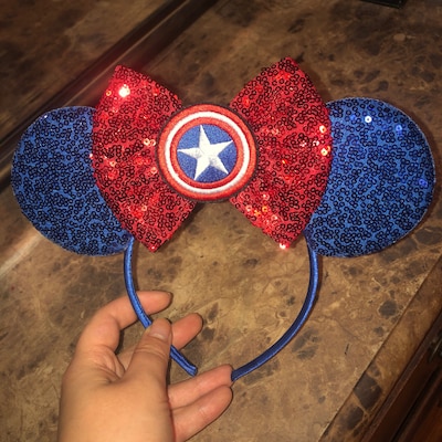 Captain America Ears, End Game, Avenger Ears, Marvel Mickey Ears ...