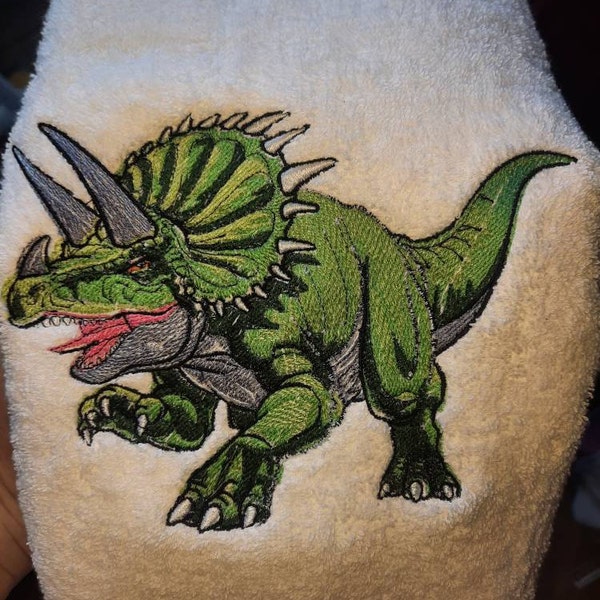 Dinosaurios Triceratops Embroidery Design, T-rex Machine Embroidery ...