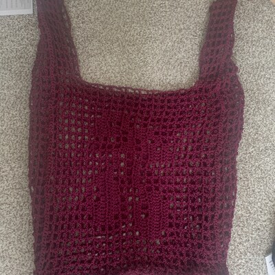 Cherries Market Bag Filet Crochet Pattern With 5 Additional Filet ...