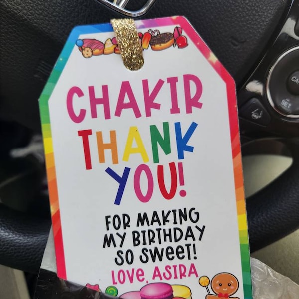 Candyland Inspired Birthday Gift Tags - Etsy