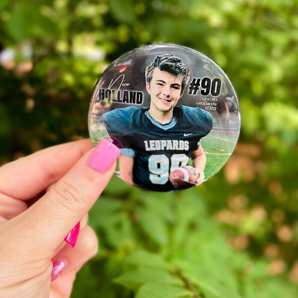 Football Team Custom Photo Pins - Etsy