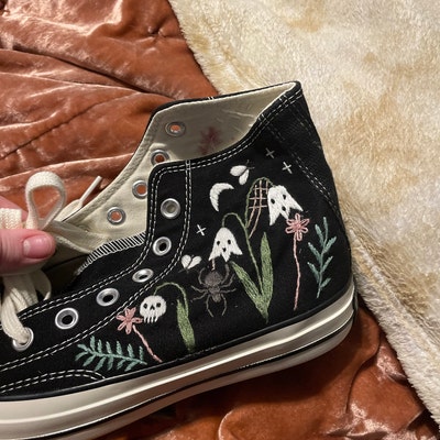 Custom Embroidered Converse High Tops/ Custom Converse Chuck Taylor ...