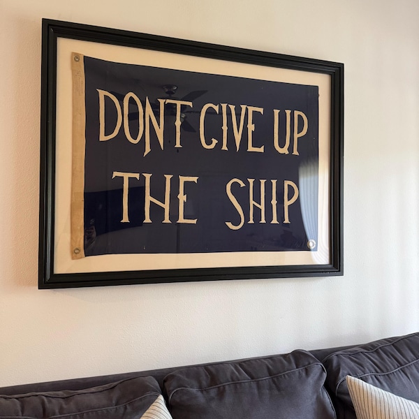 Framed Vintage Signal Flag Study - Etsy