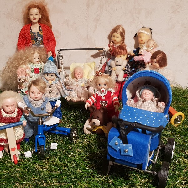 OOAK Doll for Dollhouse 1/12 About 5.8 Inch, Poseable, Character Doll ...