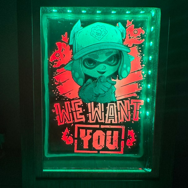 Grizzco Industries Night Light, Splatoon Shadow Box, Salmon Run ...