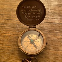 Baptism Compass, First Holy Communion Compass, Engraved Compass for ...