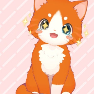 Customizable Vtuber Anime Cats Live2d Avatar - Etsy