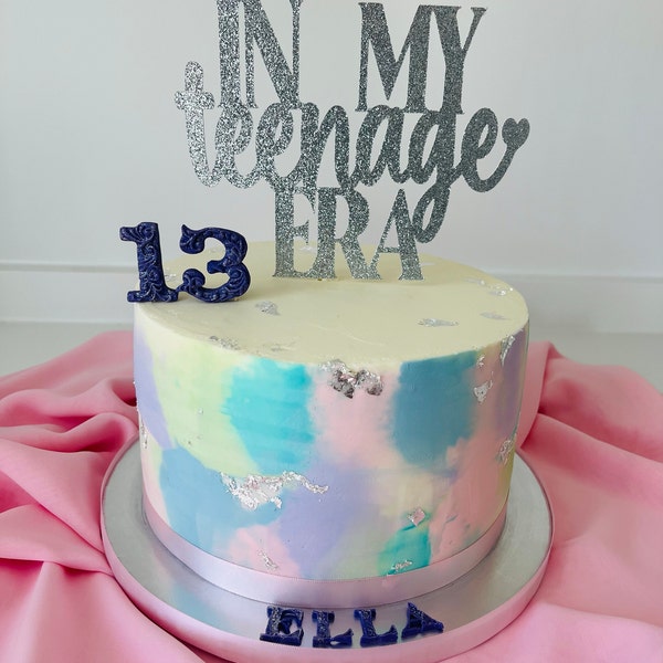 In My Teenage Era, Teenage Cake Topper, Eras Cake Topper, Taylor Themed ...