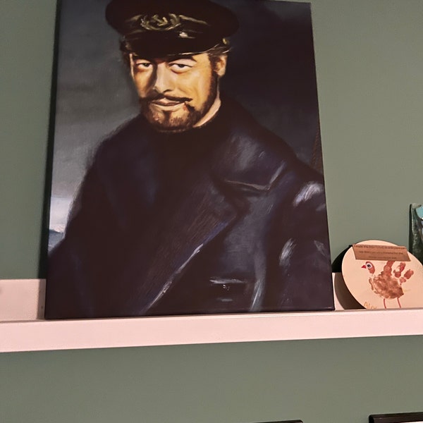 Portrait of Captain Gregg - Sea Captain Oil Painting Digital Download ...