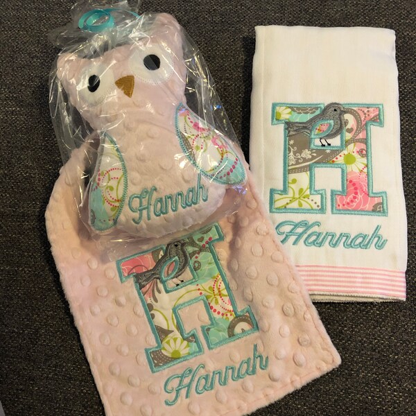 OWL/OWL Toy/baby Pink Owl,/owl/stuffed Owl/stuffed Toy/personalized Toy ...